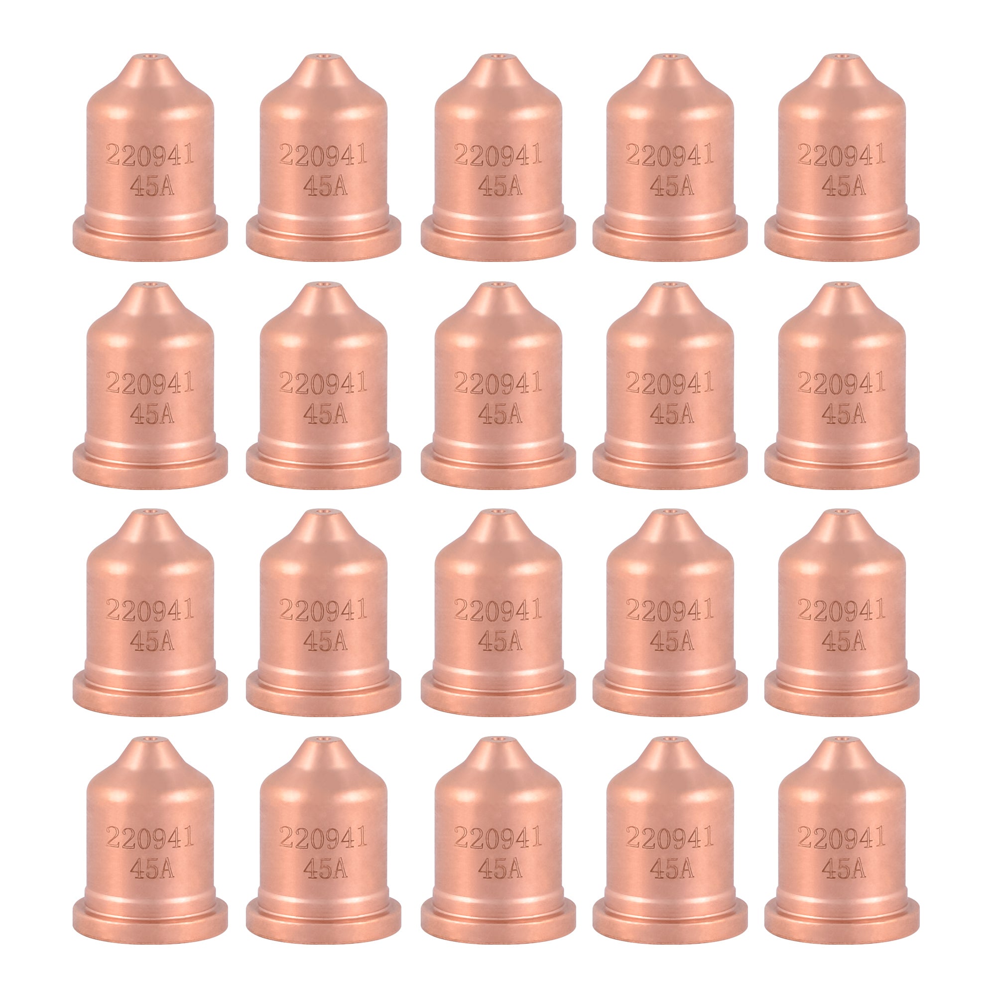 220941 45A Nozzle Tips, 20Pack, Fit for Hypertherm Powermax45XP/65/85 ...